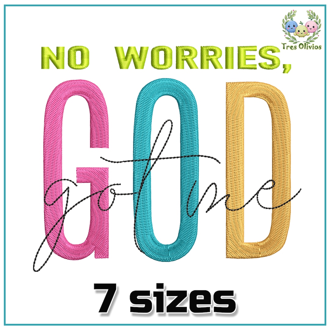 Christian Quote Machine Embroidery Design, Bible Scripture, God Saying ...