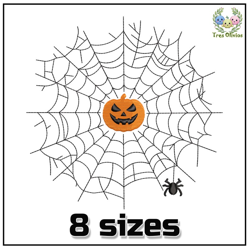 Spider Web Embroidery Design - Etsy