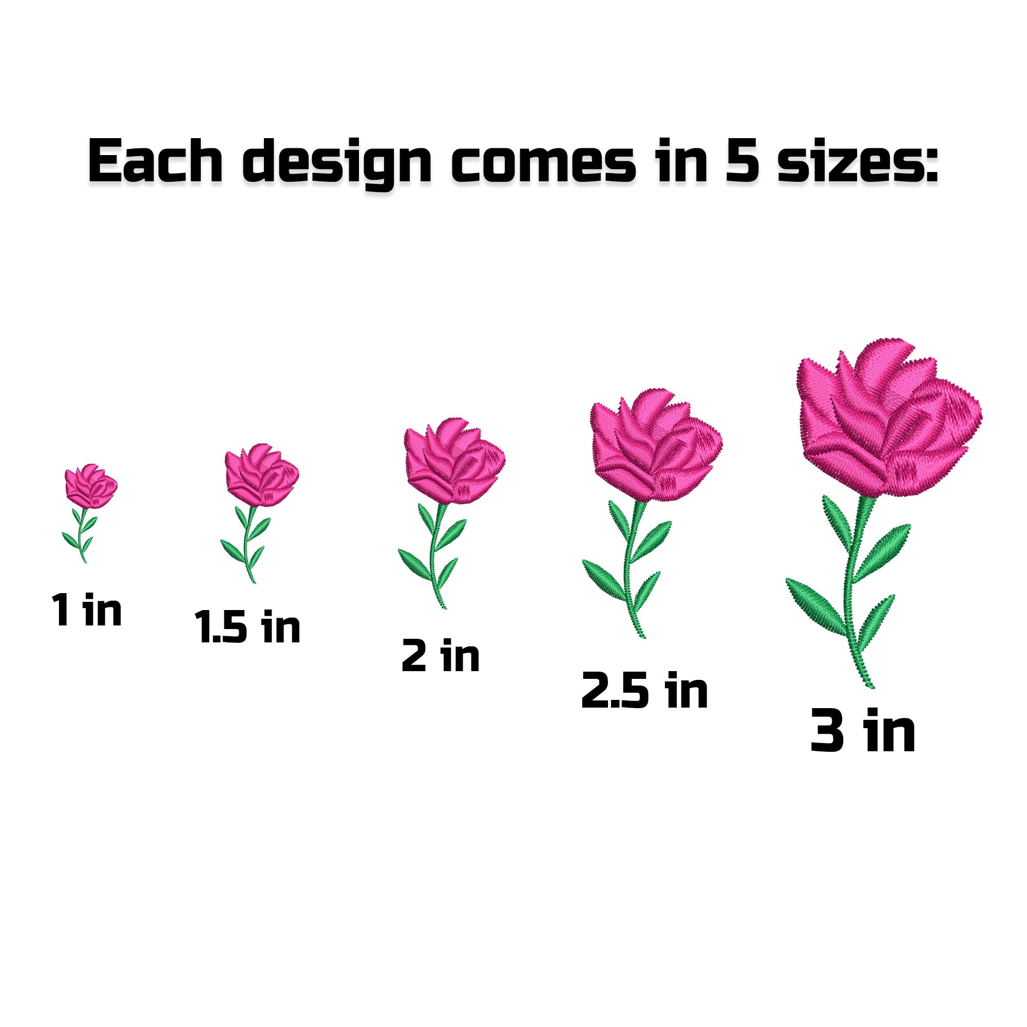 Mini Flowers Machine Embroidery Design, Huge Bundle of Florals and ...