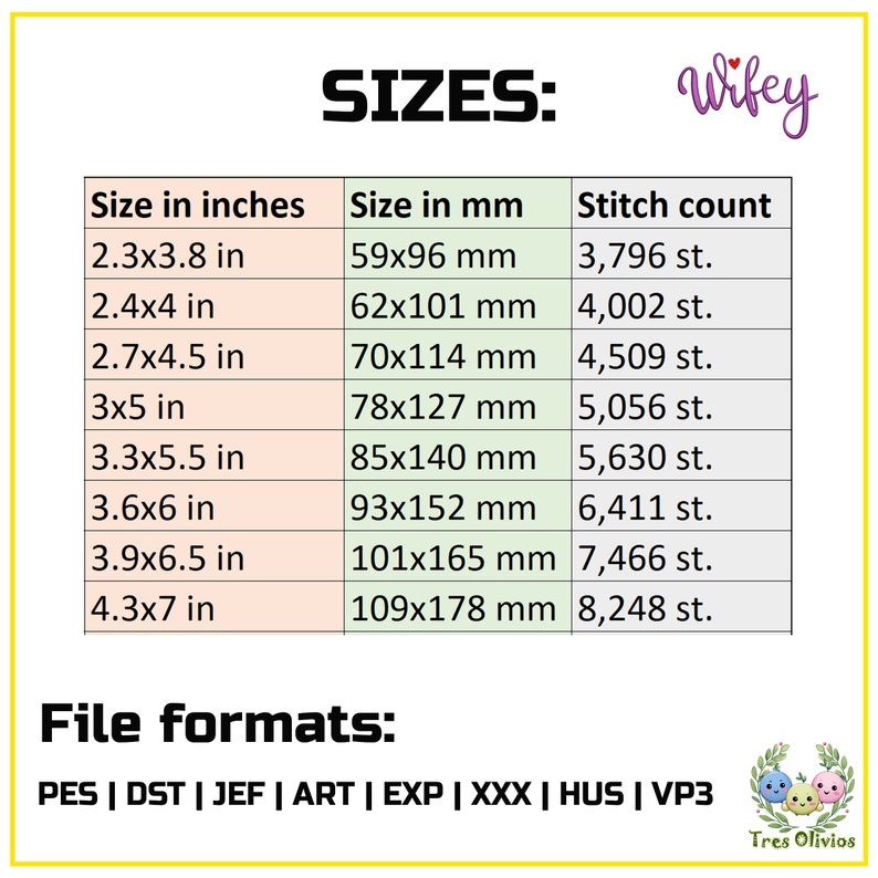 Wifey Machine Embroidery Design, Bride, Wedding, Family 4x4 Pes Dst Hus ...