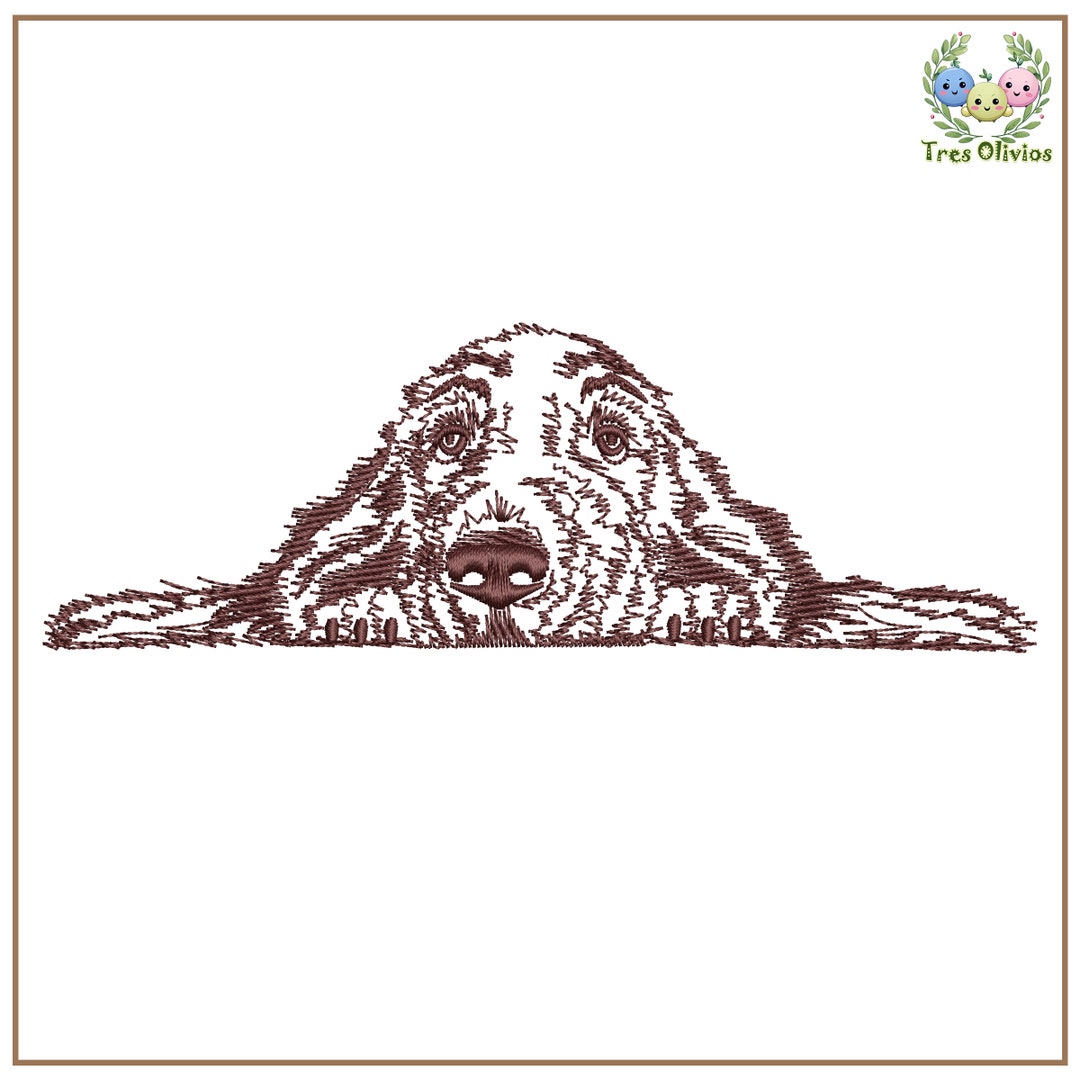 Basset Hound Dog Breed Machine Embroidery Design, Puppy Embroidery 4x4 ...