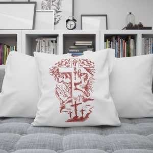 Lion of Judah Art, Machine Embroidery Design, Christian Cross With ...