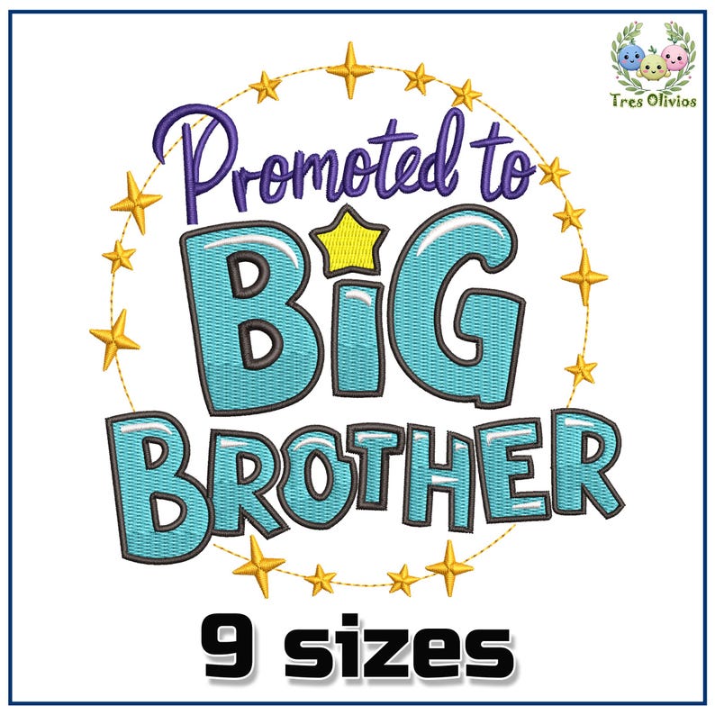 Promoted to Big Brother Machine Embroidery Design, Family, Son, Dad ...