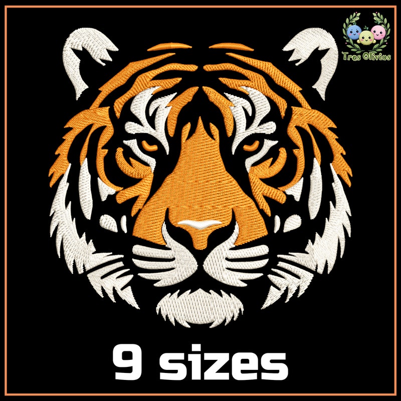 Tiger Embroidery File Jef - Etsy