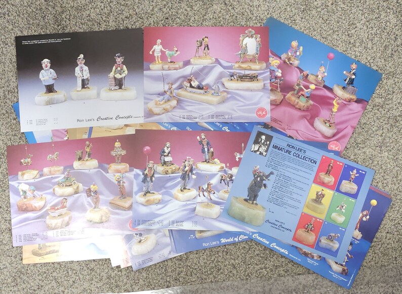 Rare RON LEE Clown Figurines Advertising and More 90 Pieces - Etsy