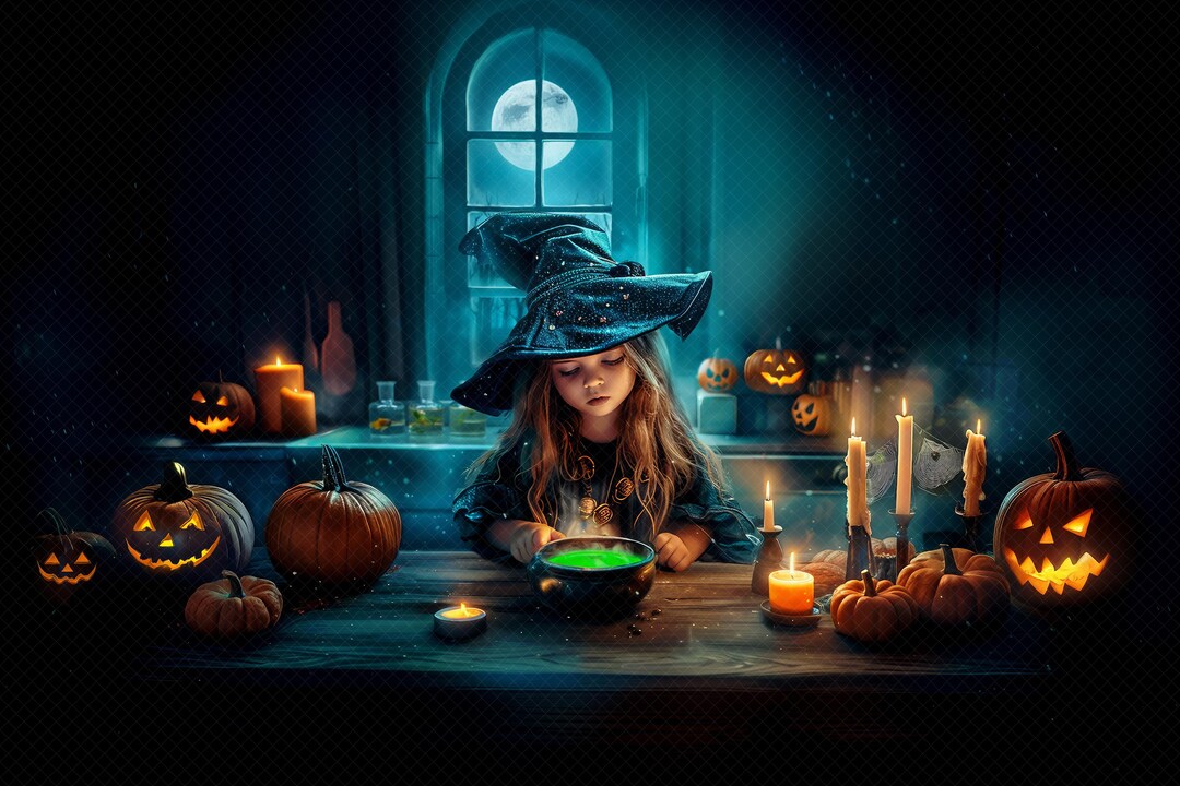 Witch's Potion Digital Backdrop! Halloween Backdrop, Witch Backdrop ...