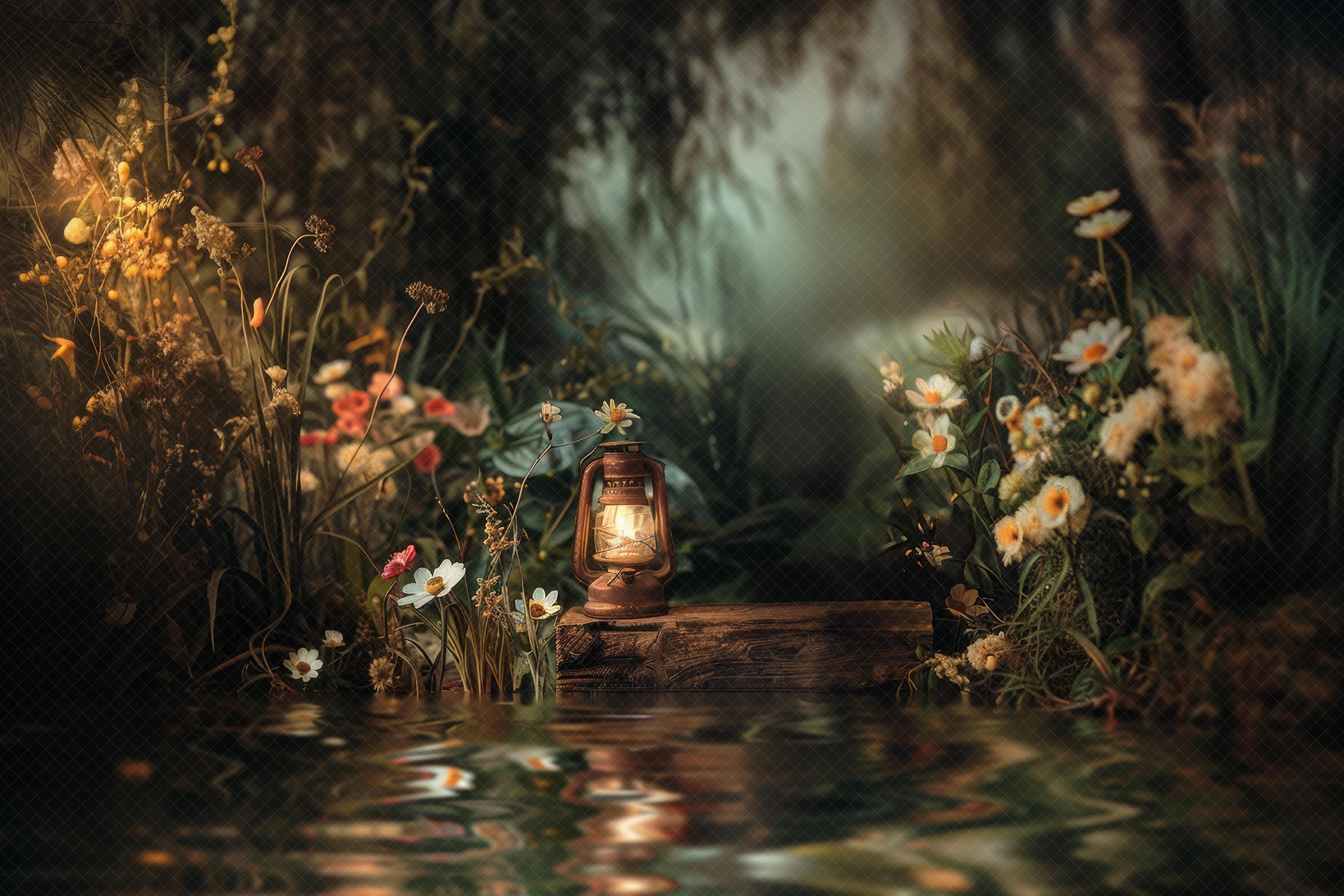 Fishing Pond Digital Backdrop! Fishing Backdrop, Children Backdrop ...