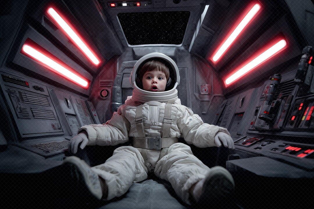 Inside the Spaceship Digital Backdrop! (face Swap) Space Backdrop ...