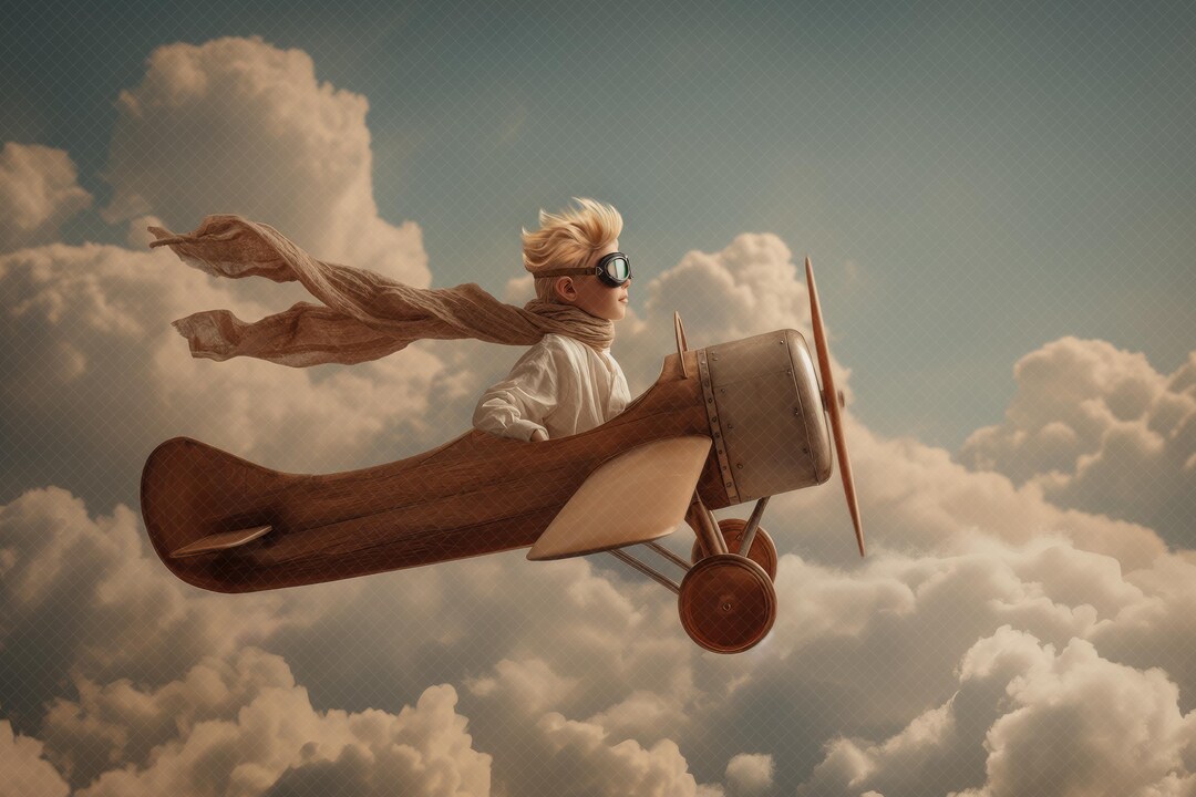 Vintage Wooden Airplane Digital Backdrop! Airplane Backdrop, Aircraft ...