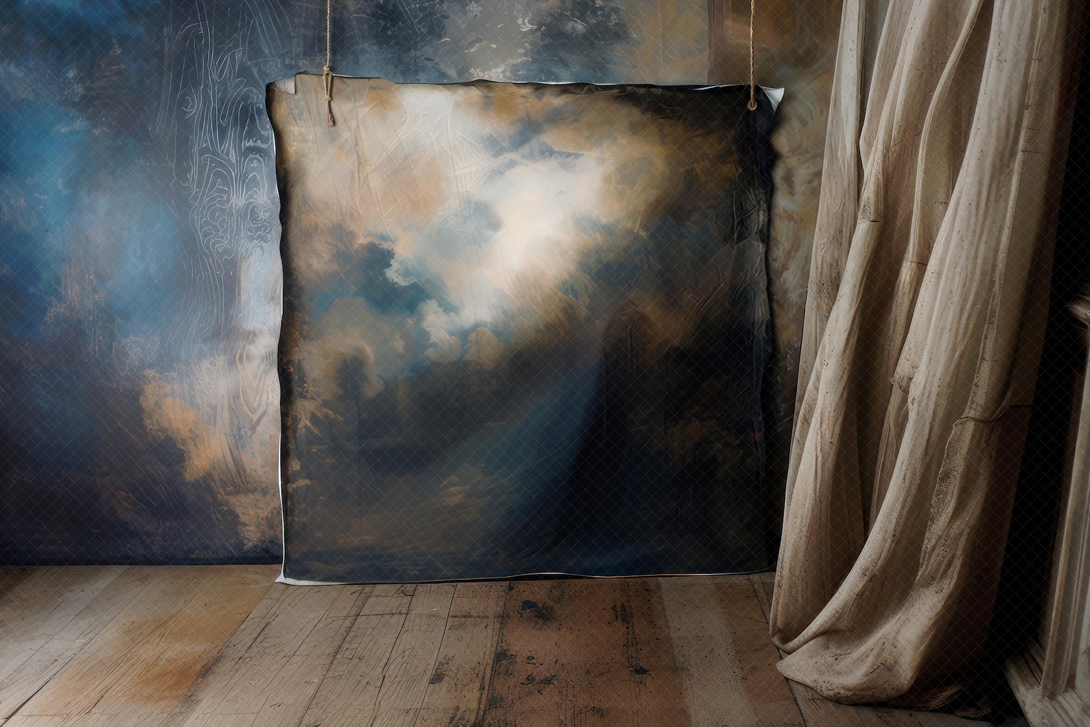 Fine Art Hanging Studio Digital Backdrop Fine Art Backdrop, Fine Art ...