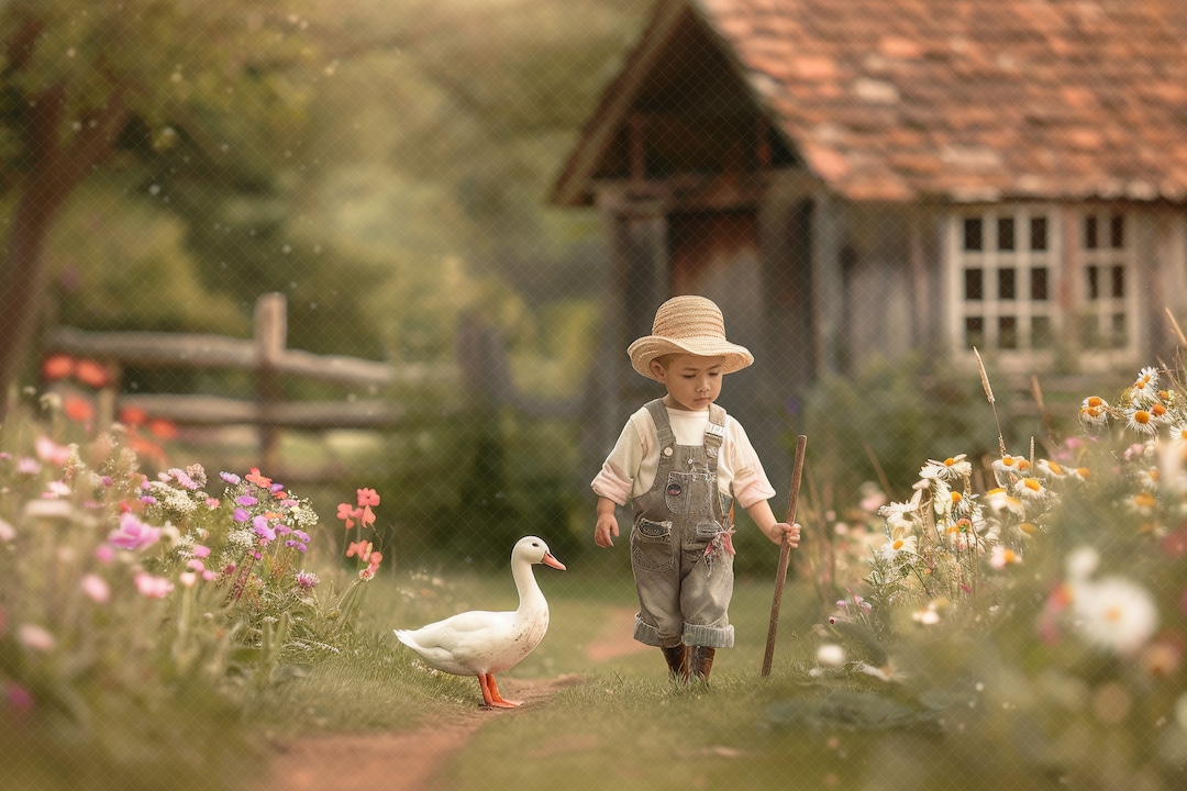 Spring Country Duck Digital Backdrop! Spring Backdrop, Fine Art ...