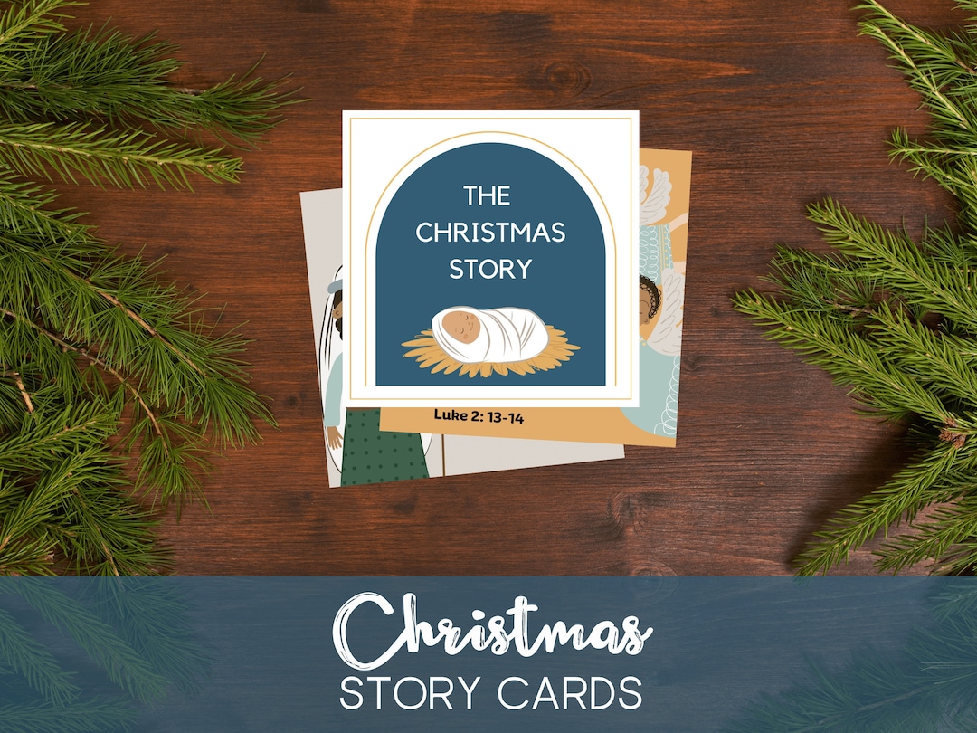 Christmas Story Cards Luke 2 - Etsy