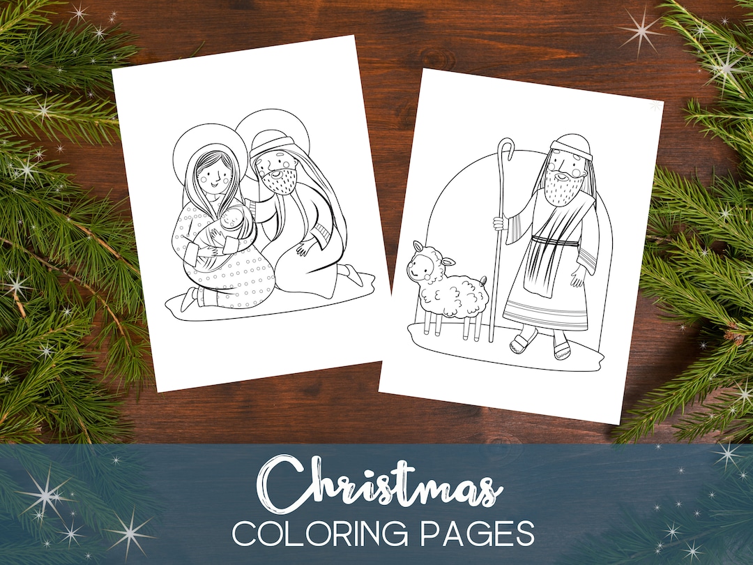 Christmas Story Coloring Pages - Etsy