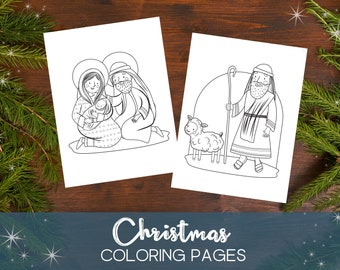 Printable Nativity Story Coloring Pages Christmas Story Coloring Book ...
