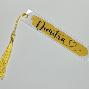 Custom Name Bookmark Custom Text Bookmark Acrylic Bookmark Personalised ...