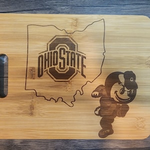 Ohio State Buckeyes Custom Cutting Board 12x9 - Etsy