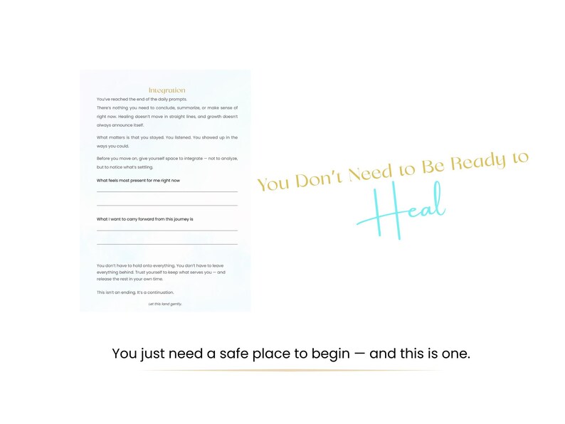 Black Girl Healing Journal | 30-day Undated Healing Workbook for Black ...