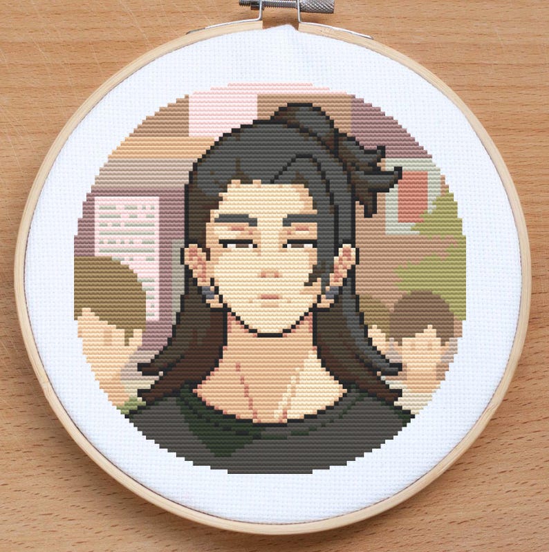 Geto Suguru Cross Stitch Pattern: Jujutsu Kaisen Anime Embroidery (PDF ...