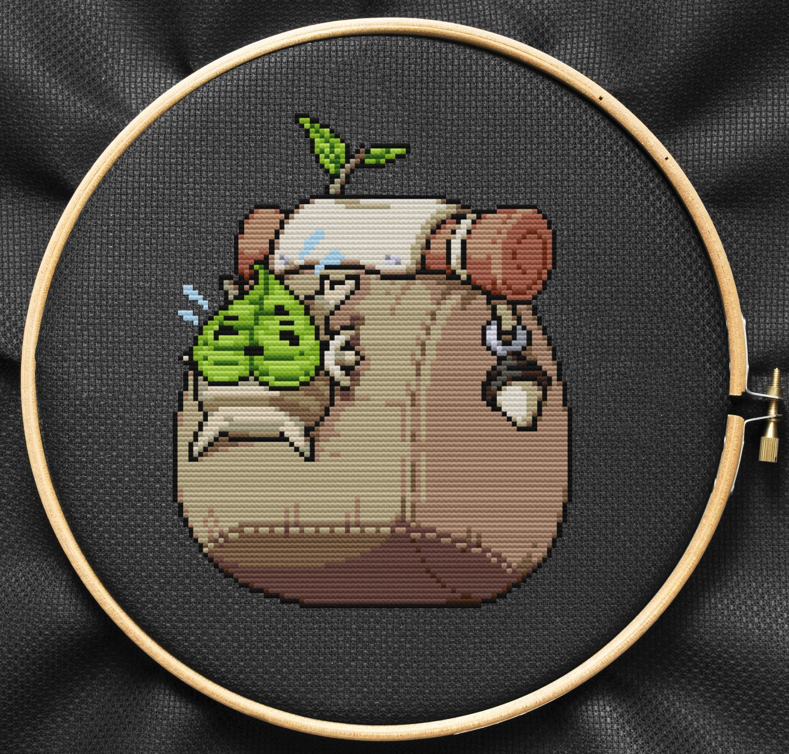 Korok Backpack Cross Stitch the Legend of Zelda Pattern Embroidery ...
