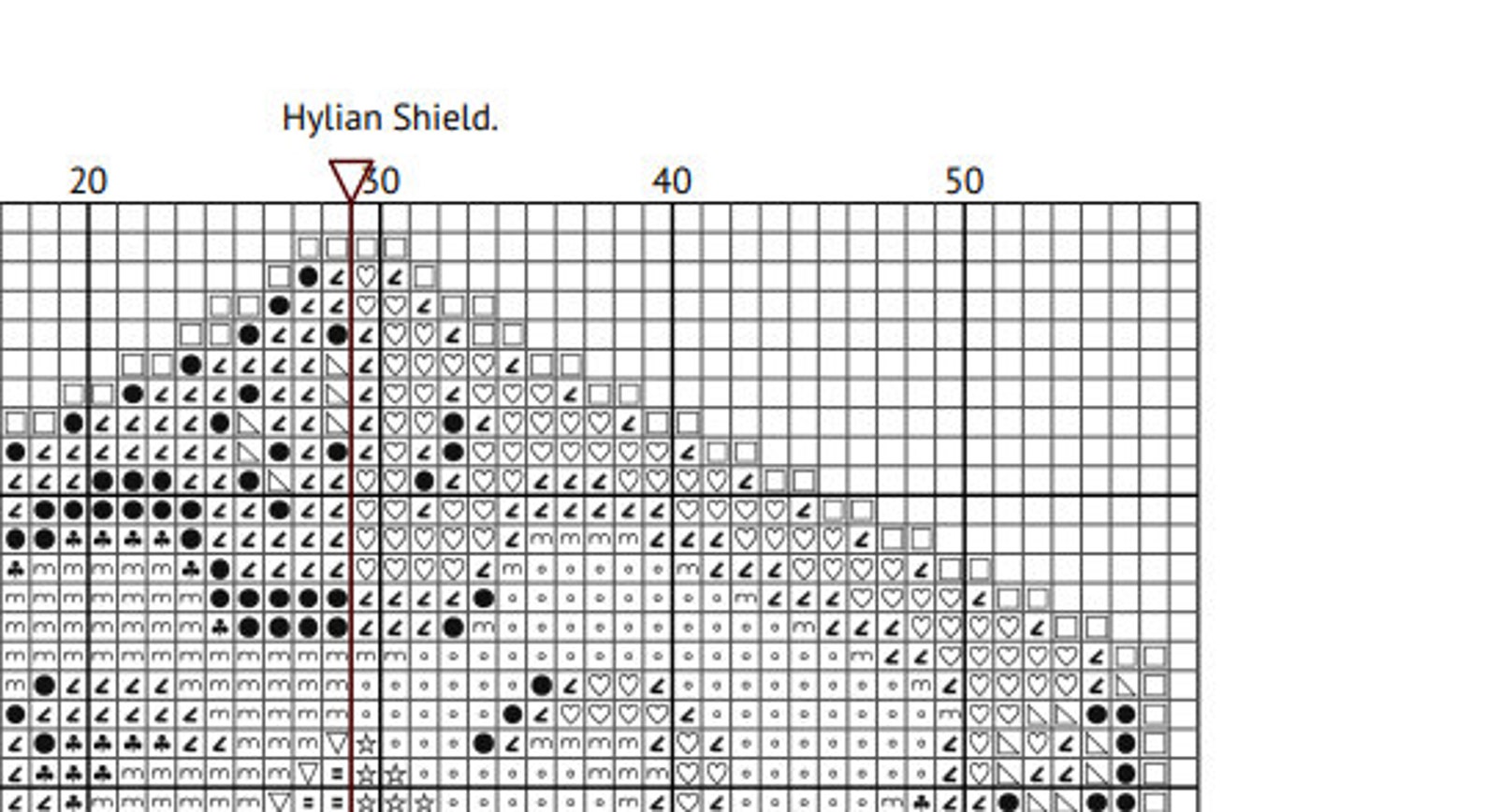 Cross Stitch Hylian Shield Pattern Perfect Gift for Zelda Fans Pattern ...