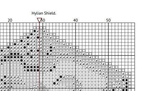 Cross Stitch Hylian Shield Pattern Perfect Gift for Zelda Fans Pattern ...