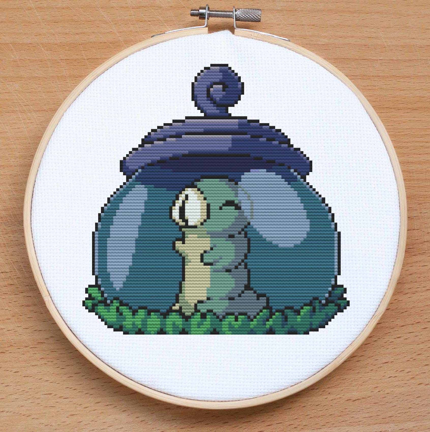 Grub Cross Stitch Pattern Hollow Knight Easy Embroidery Pattern Cute ...