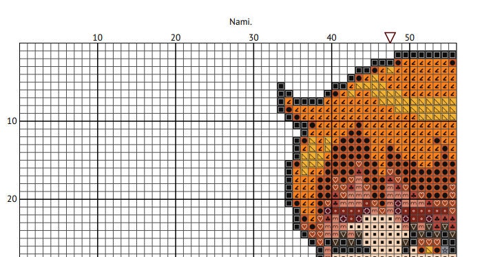 Nami Cross Stitch Pattern Embroidery Anime Cross Stitch Sexy Anime Girl ...