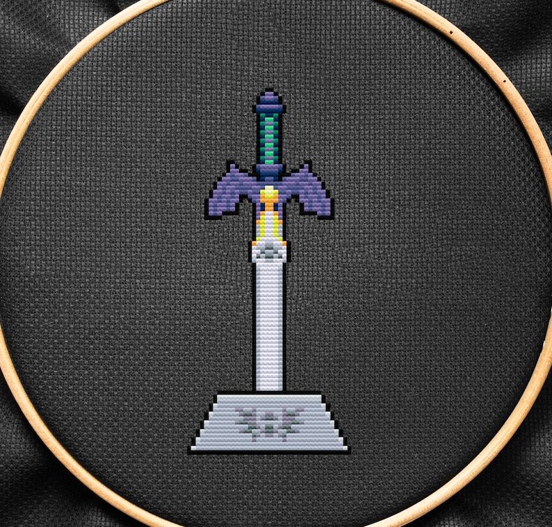 Cross Stitch Master Sword Pattern for Zelda Fans Easy Pattern for ...