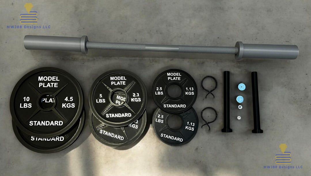 Kid's/toddler's Play Pretend Barbell Dumbbell Weight Lifting Set Toy - Etsy