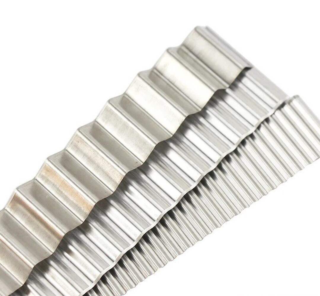 4pcs Wavy Slicing Blades, Clay Cutter, Flexible Scalloped Stainless ...