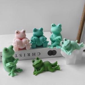 3D Cartoon Frog Silicone Mold, Various Style, DIY Aromatherapy Crafting ...