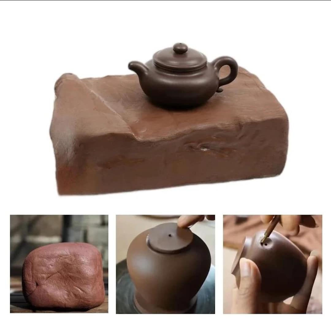 Yixing Purple Clay Raw Material, 500g/100og, Sand Mud, DIY Pottery ...
