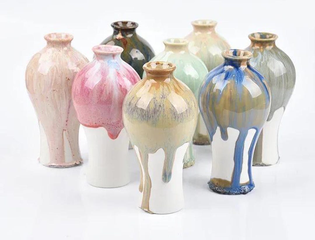 Pottery Clay Art Glaze, 1 Bottle, Coloring Flowing Pigment, for DIY ...