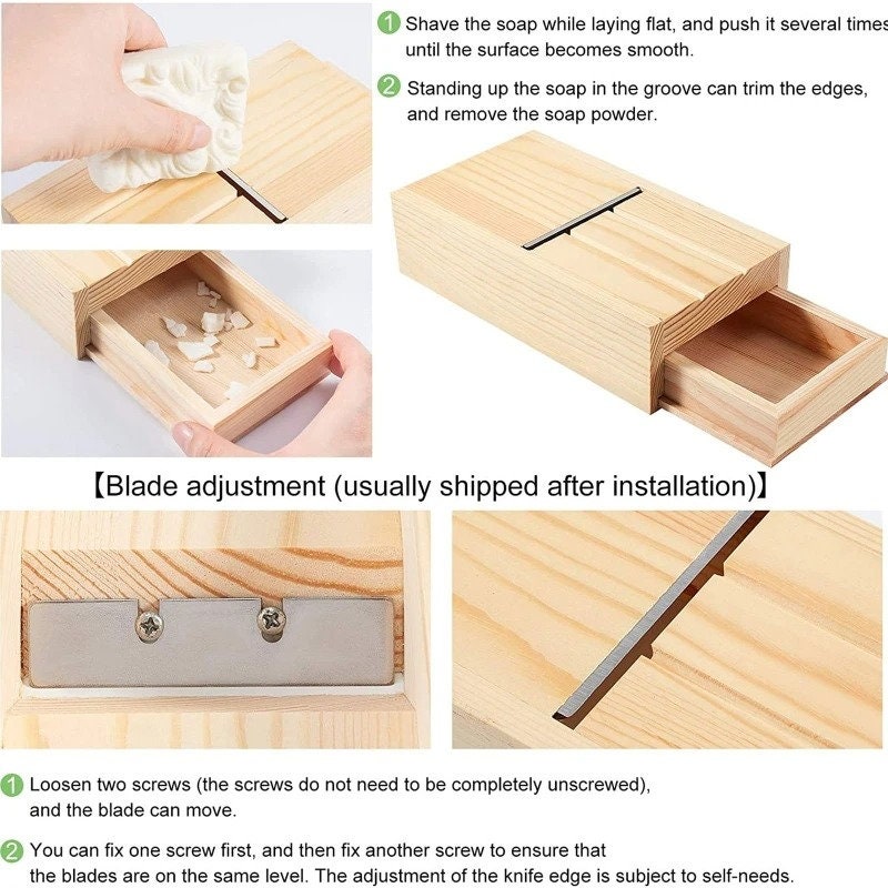 Soap Cutter Drawer Box, Wooden Soap Beveler Planer, Soap Trimming Tool ...