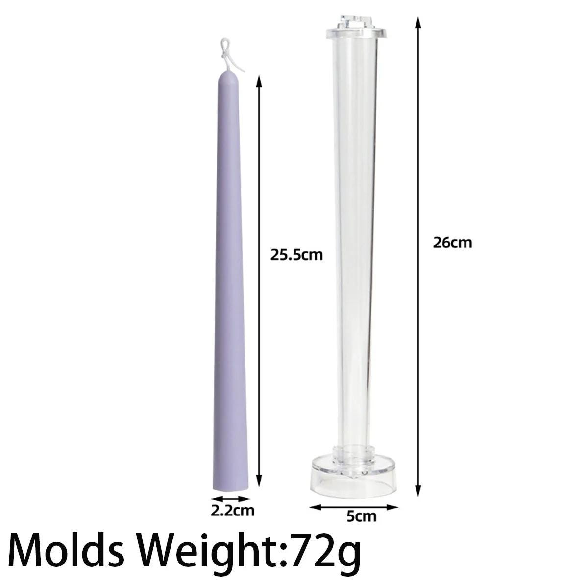 Peaked Long Pole Candle Mold, Acrylic, Scented Candlestick Making ...