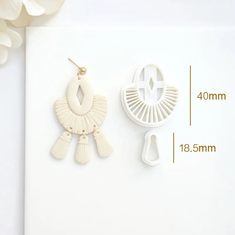 Plastic Macrame Polymer Clay Cutter Mold, Eco-friendly, Smooth Pattern ...