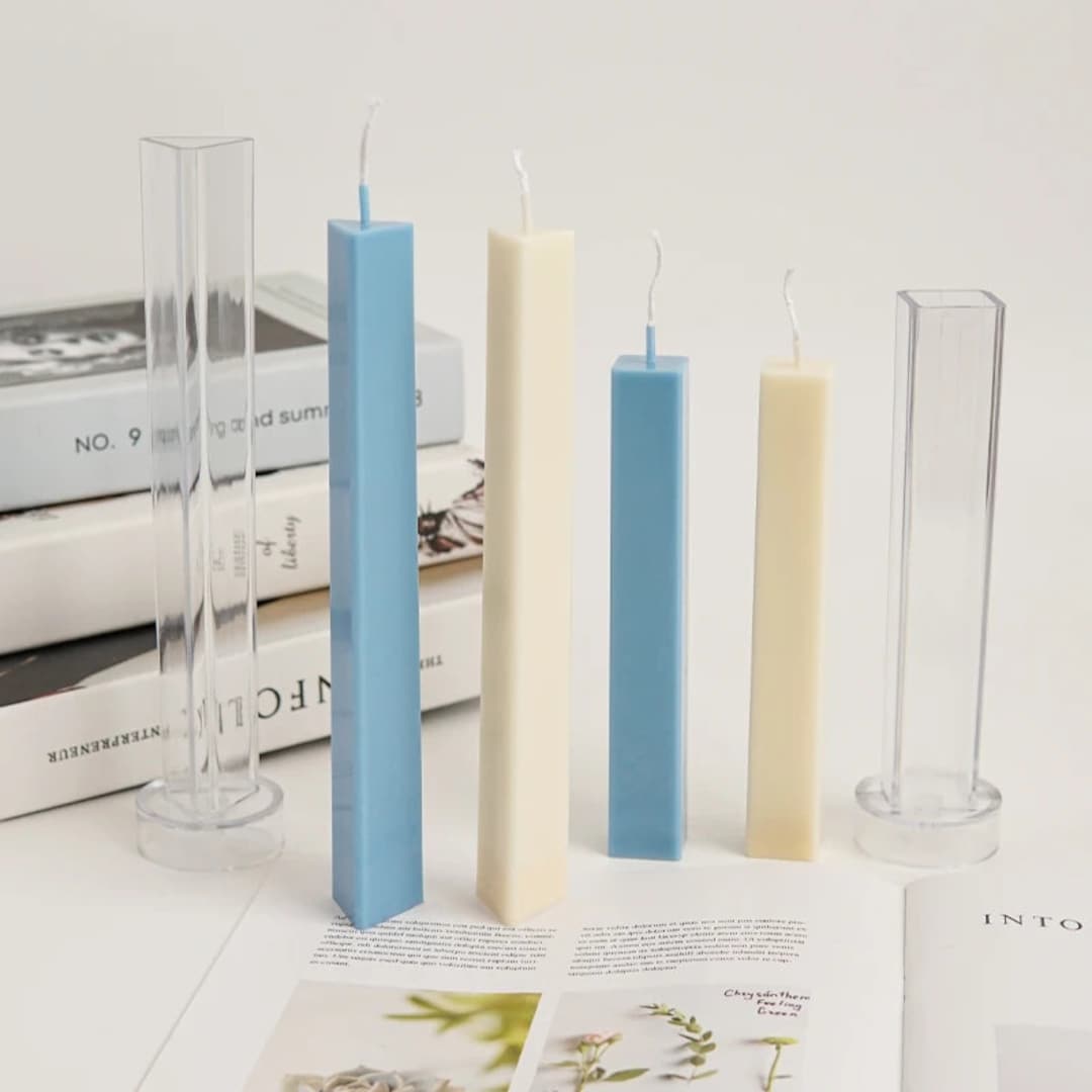 Plastic Candle Mold, Transparent, Long Pole, Heat Resistant Template ...