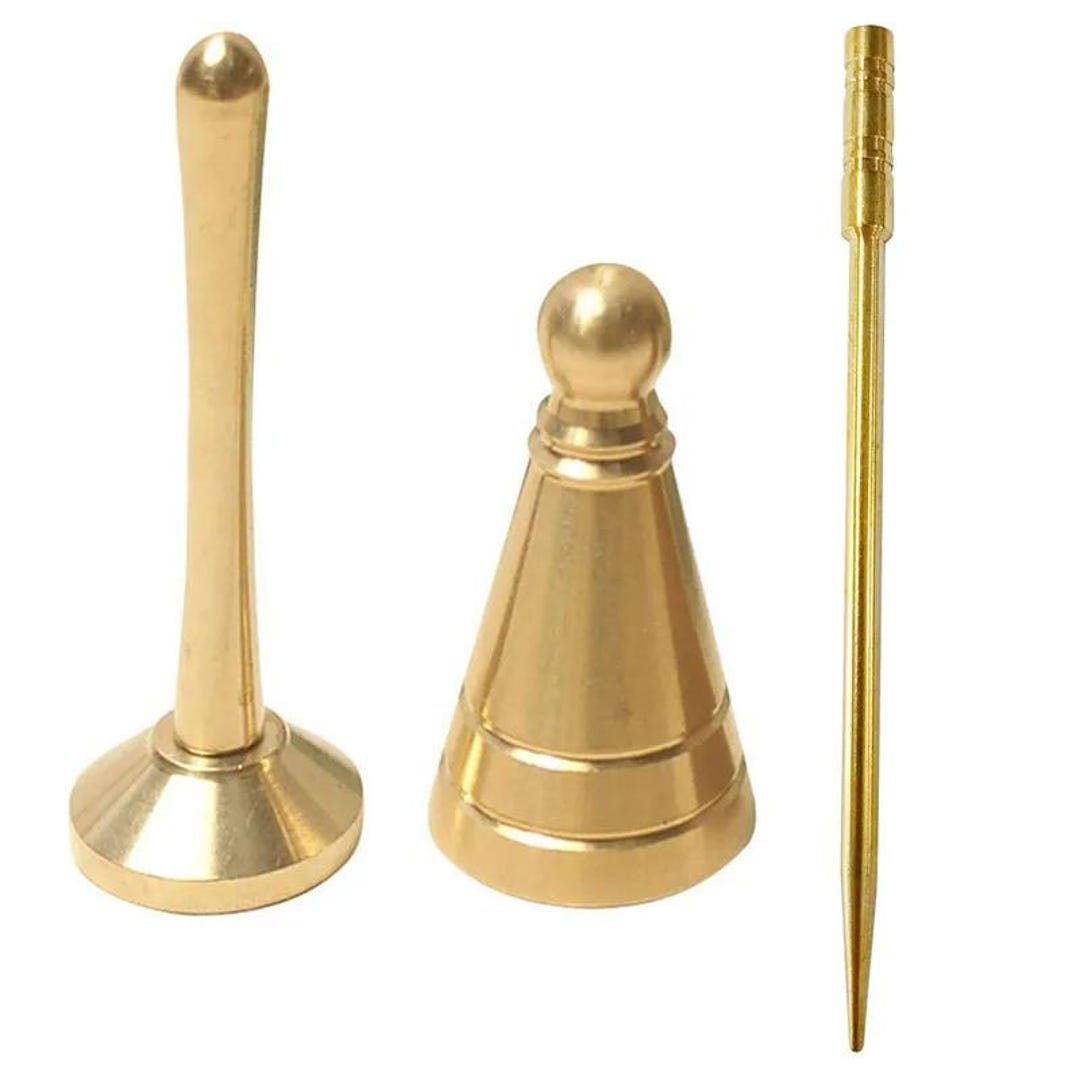 Cone Incense Mold 3pcs/set Copper Backflow Incense Making Tool, Brass ...