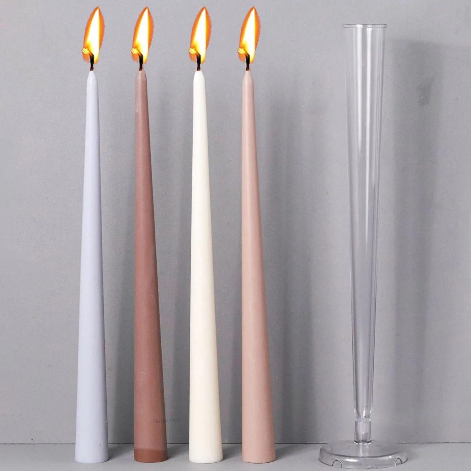 Peaked Long Pole Candle Mold, Acrylic, Scented Candlestick Making ...