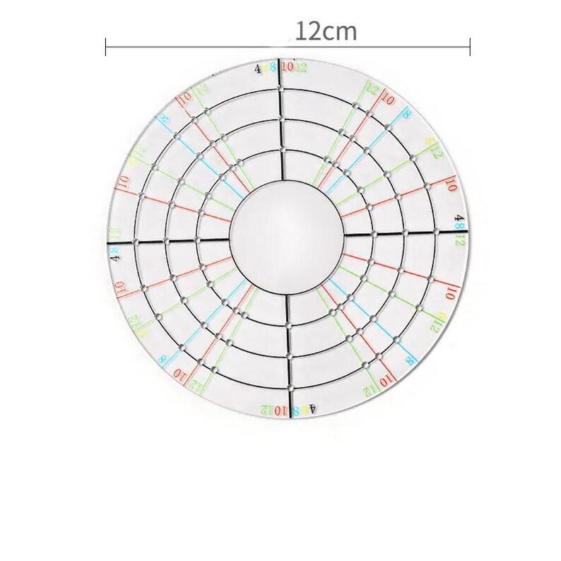 Acrylic Clay Measuring Tool, Drawing Clear Scale, Equal Parts Divided ...