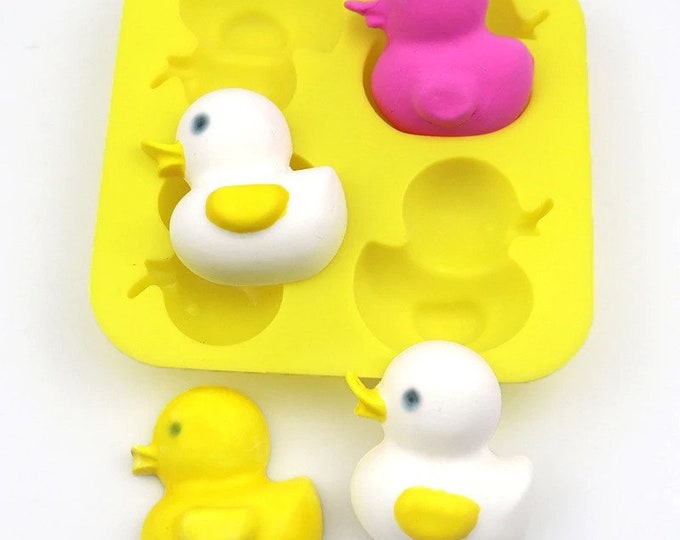 Rubber Duck FOOD SAFE 3D Silicone Mold, Duckling Soap Mold, Candle ...