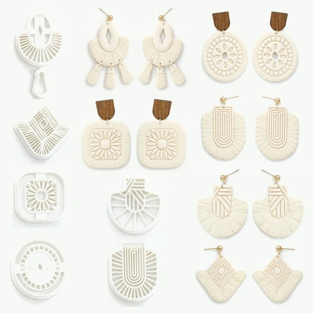 Plastic Macrame Polymer Clay Cutter Mold, Eco-friendly, Smooth Pattern ...