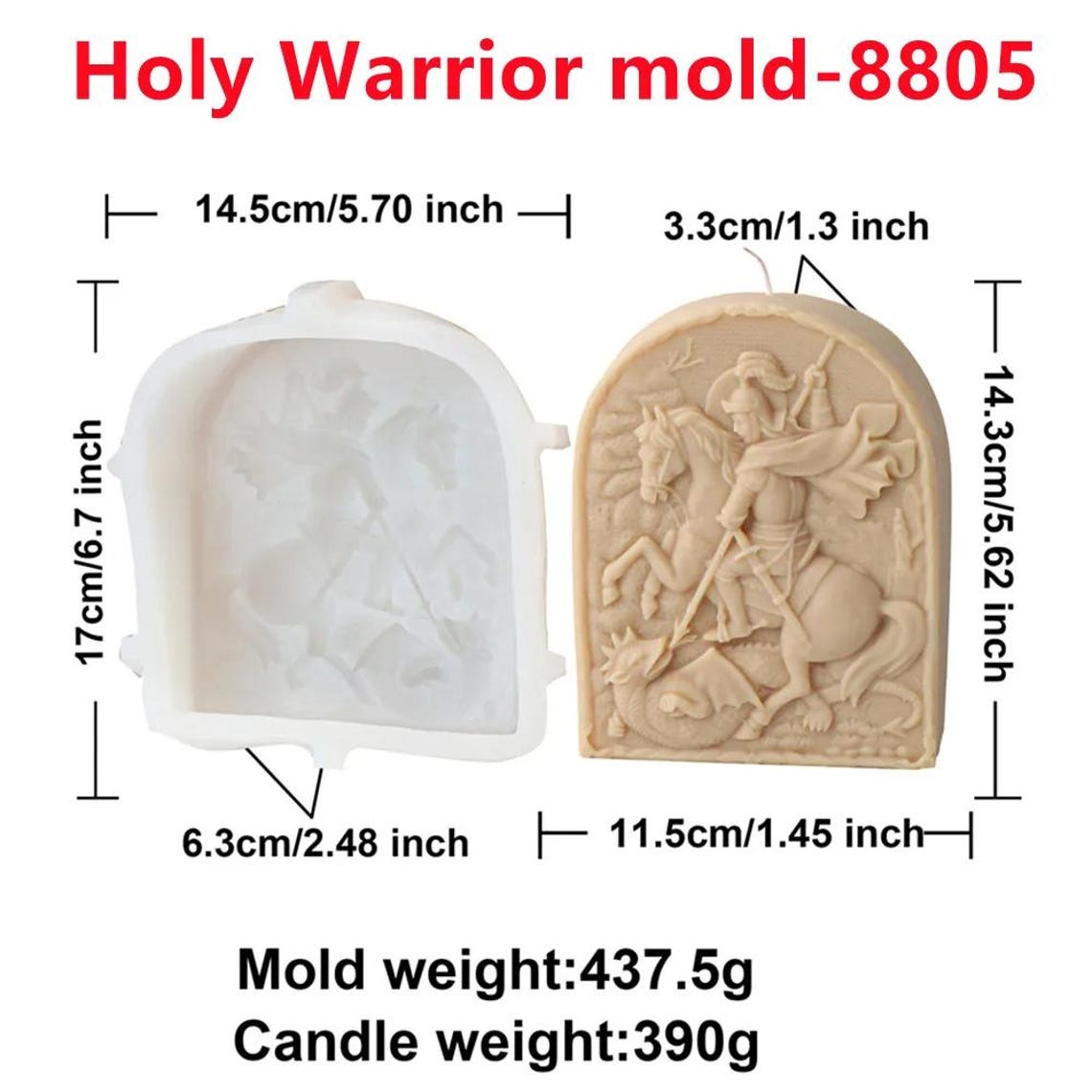 Religious Crafts Candle Mold, Silicone, Virgin Mary, Jesus Holy ...