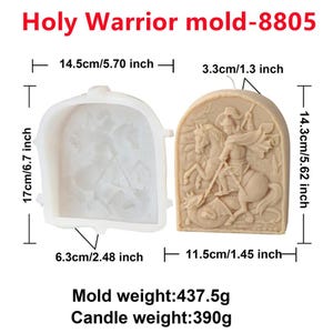 Religious Crafts Candle Mold, Silicone, Virgin Mary, Jesus Holy ...