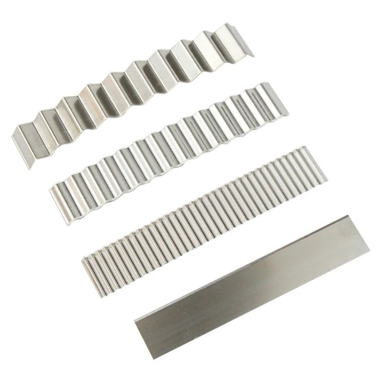 4pcs Wavy Slicing Blades, Clay Cutter, Flexible Scalloped Stainless ...