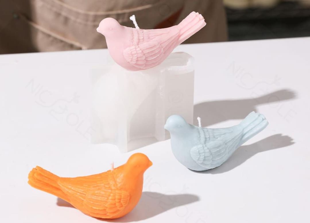 Dove Candle Silicone Mold, Bird Shape, Flexible Molding, DIY Handmade ...