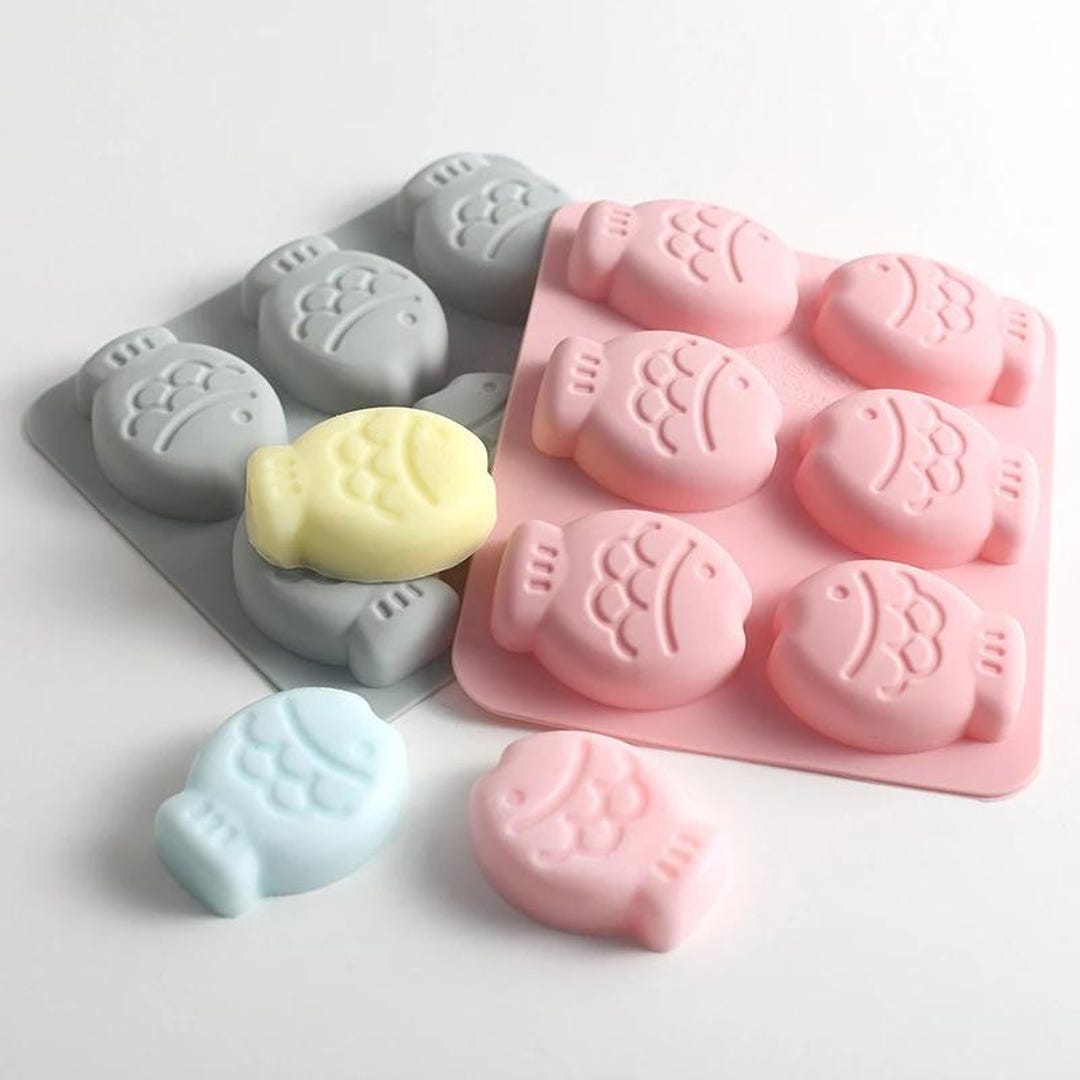Soap Silicone Mold, Fish Shape, Reusable, Flexible Pattern, for DIY ...