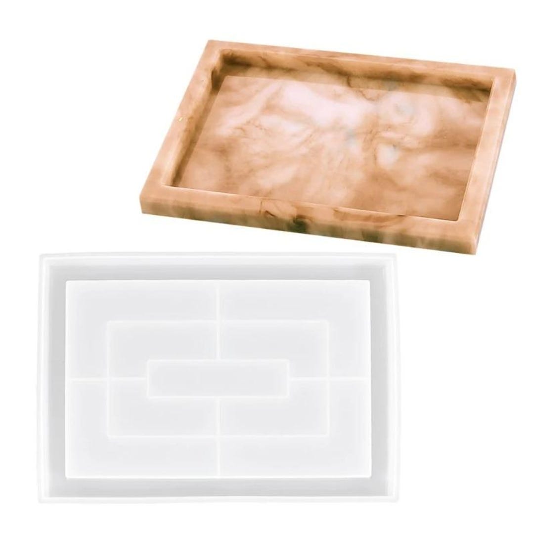 Tray Silicone Mold, Silicone, Rectangle Large Epoxy Resin Storage Plate ...