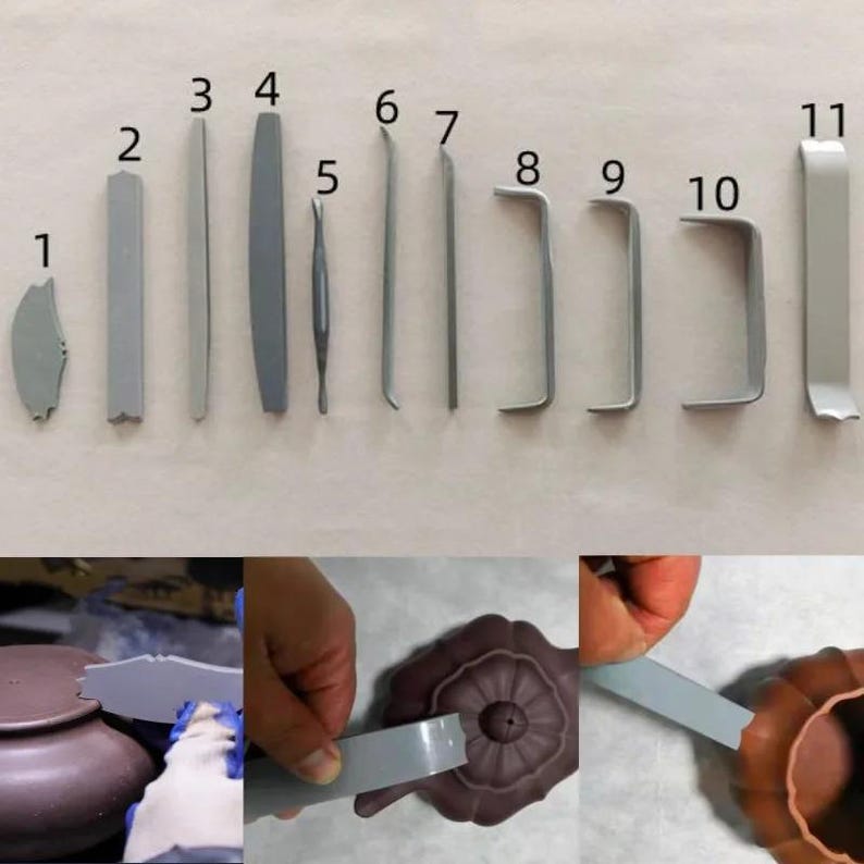 Pottery Texture Tools, PVC, Various Styles, Multifunction Concave ...