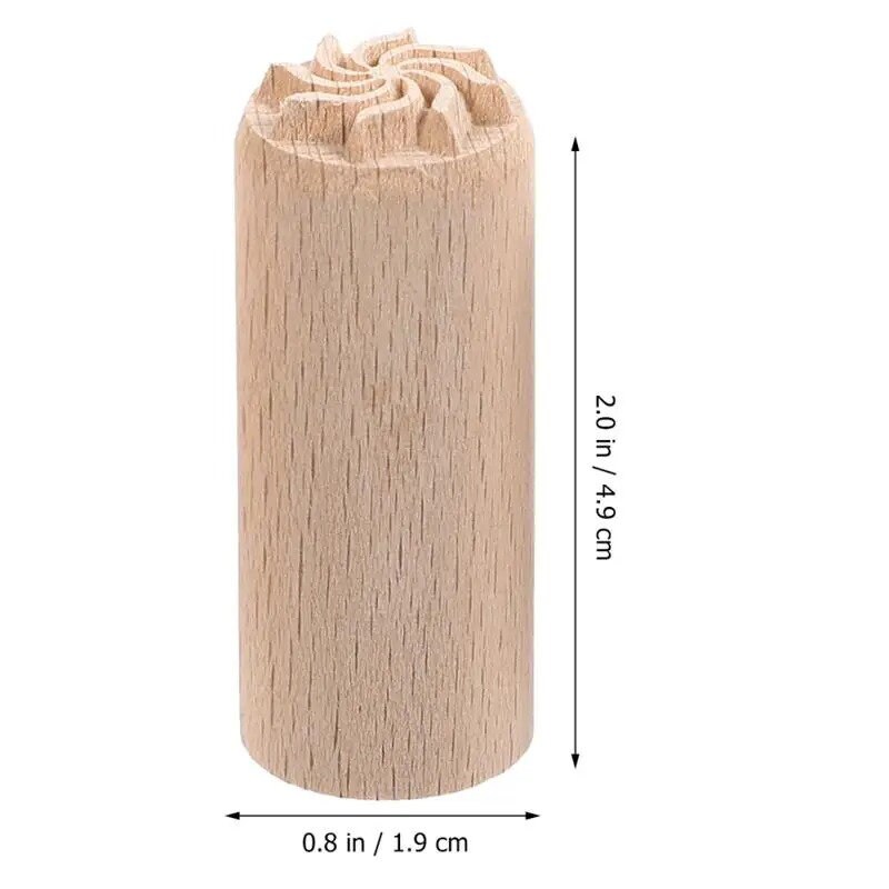 Set of 5 Clay Modeling Pattern Stamp Kit, Wooden Clay Pottery Stamp ...